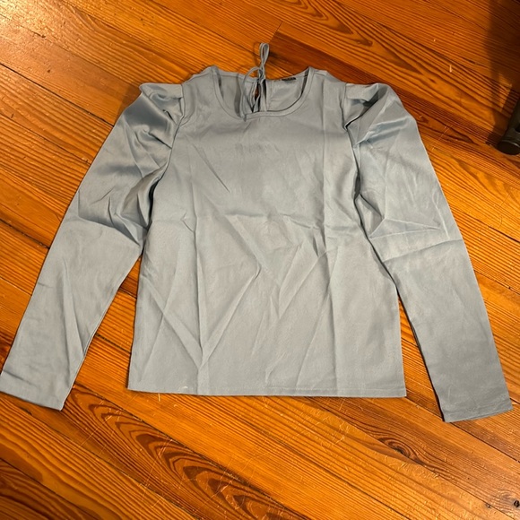 SHEIN | Tops | Pretty Blue Top | Poshmark